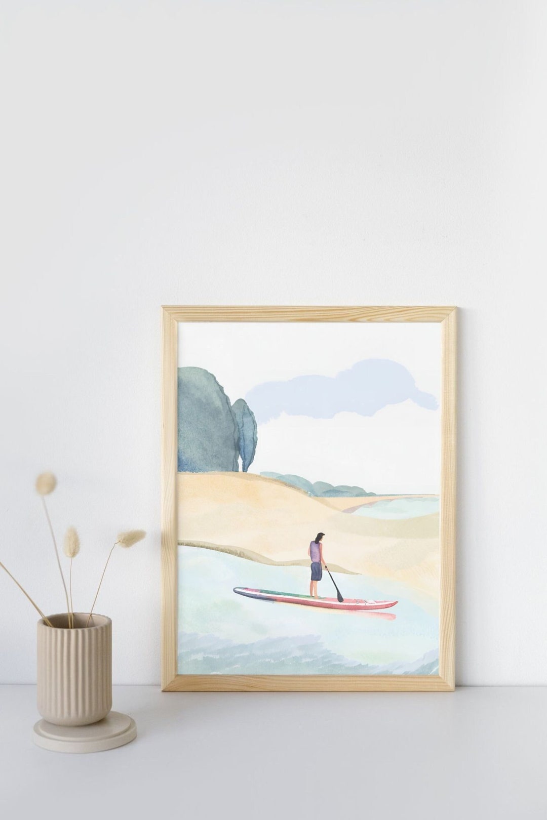 Paddle Board Print | Paddle Board Poster | Paddle Boarding Poster ...