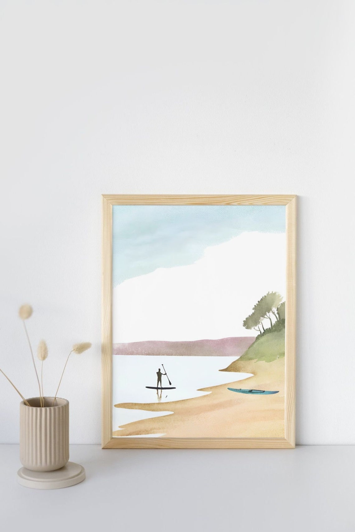 Paddle Board Print | Paddle Board Poster | Paddle Boarding Poster ...