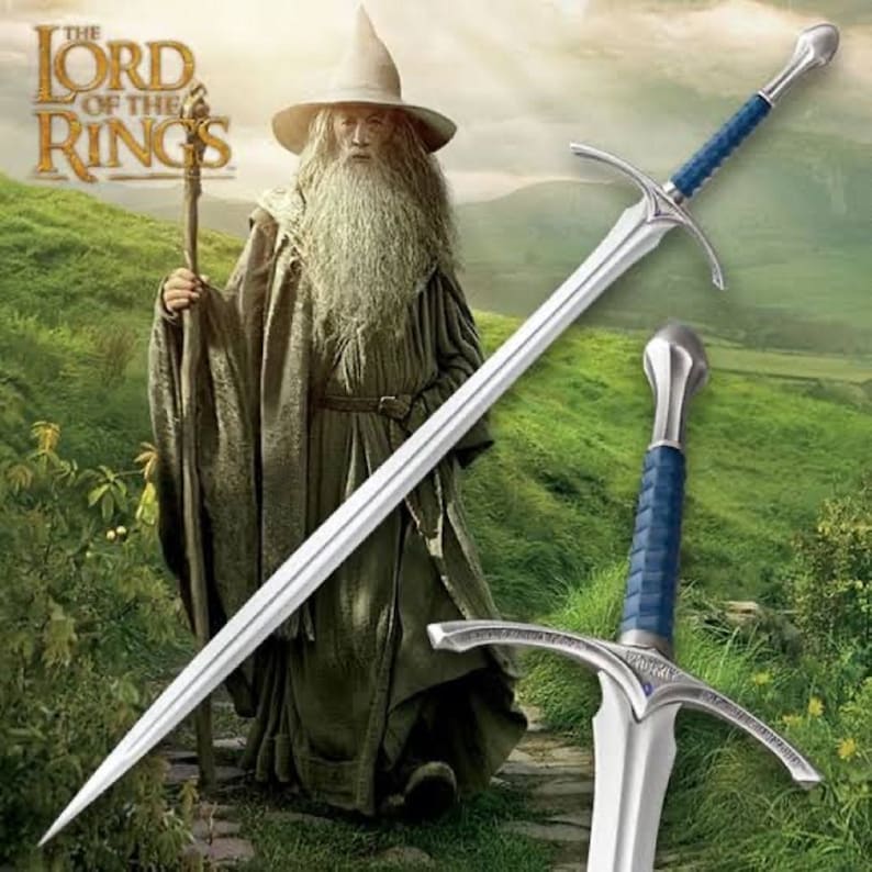 Handmade Glamdring Sword of Gandalf Lords of the Ring Elvenking Long ...