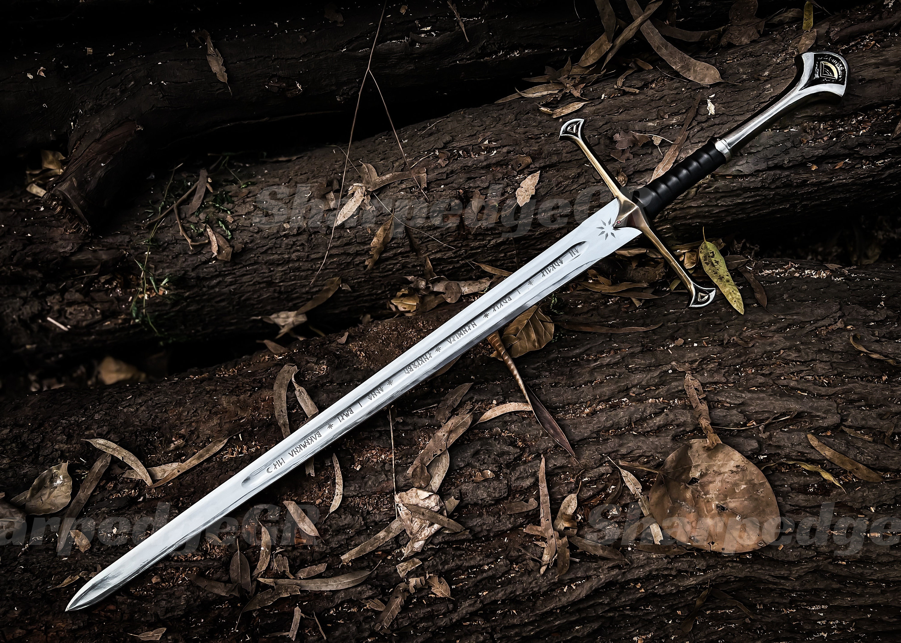 ANDURIL Swords of Strider Lords of the Ring King Aragorn's - Etsy