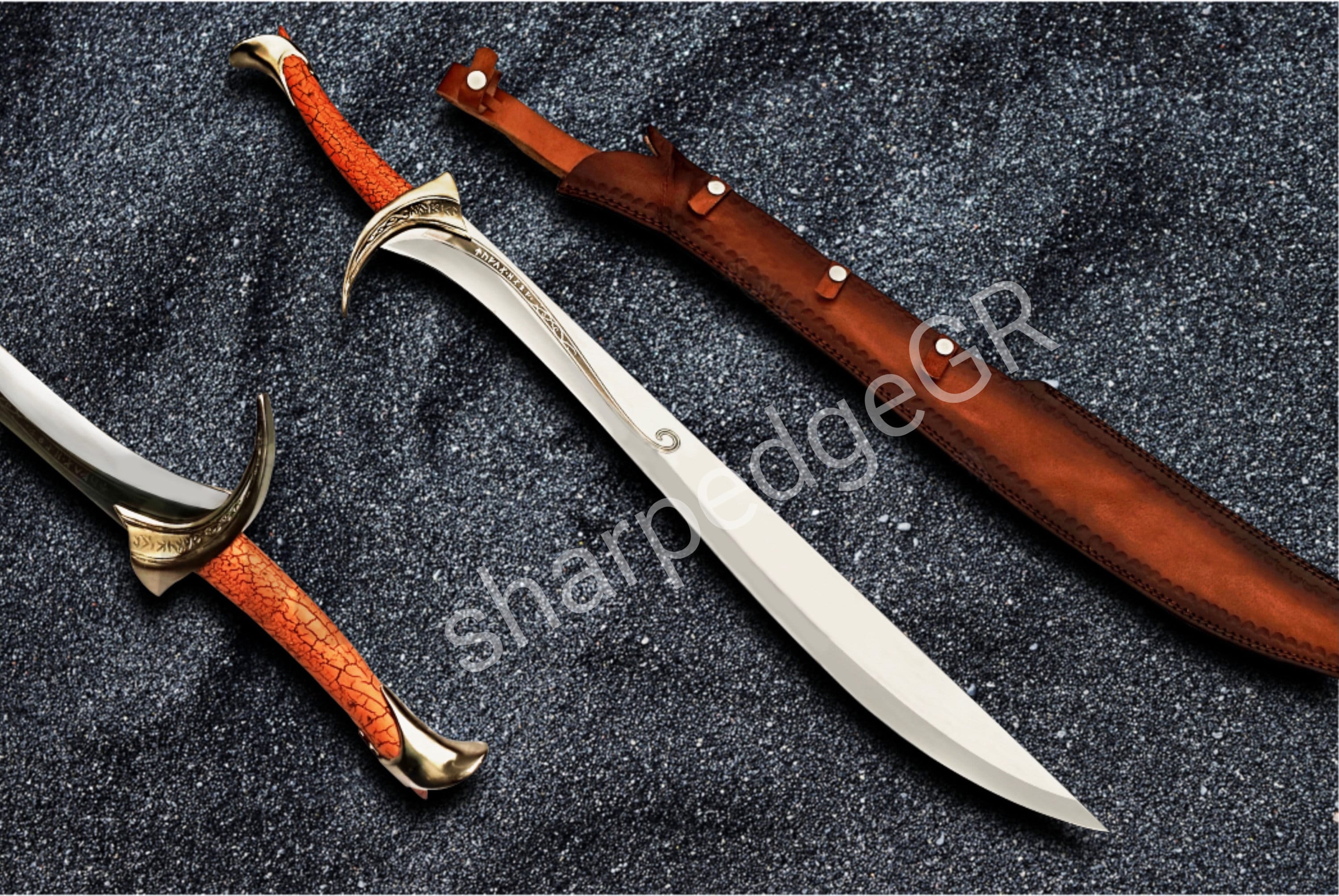 Hobbit Orcrist Sword Handmade Replica Sword Custom Engraved Sword of ...