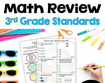 6th Grade Summer Math Spiral Review Packet - Etsy