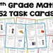 5th Grade Math Task Cards for End of Year Review and Test Pep - Etsy