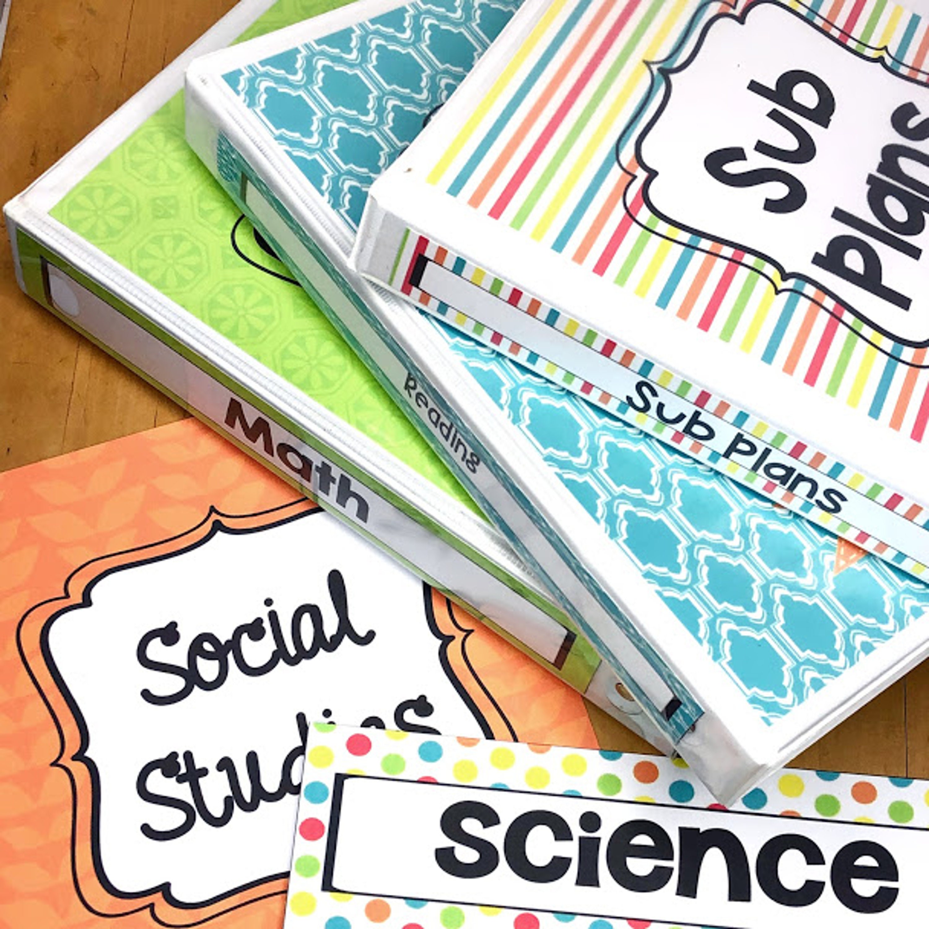 Editable Binder Covers in Pastel Colors - Etsy