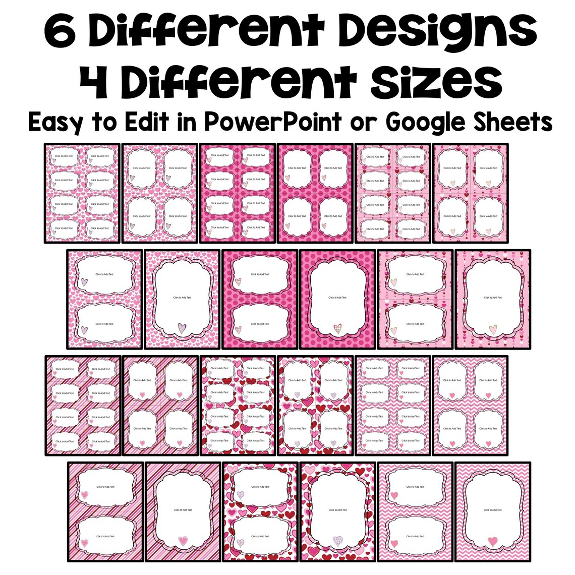 Editable Valentines Day Cards From Teacher, Gift Tags, and Labels - Etsy