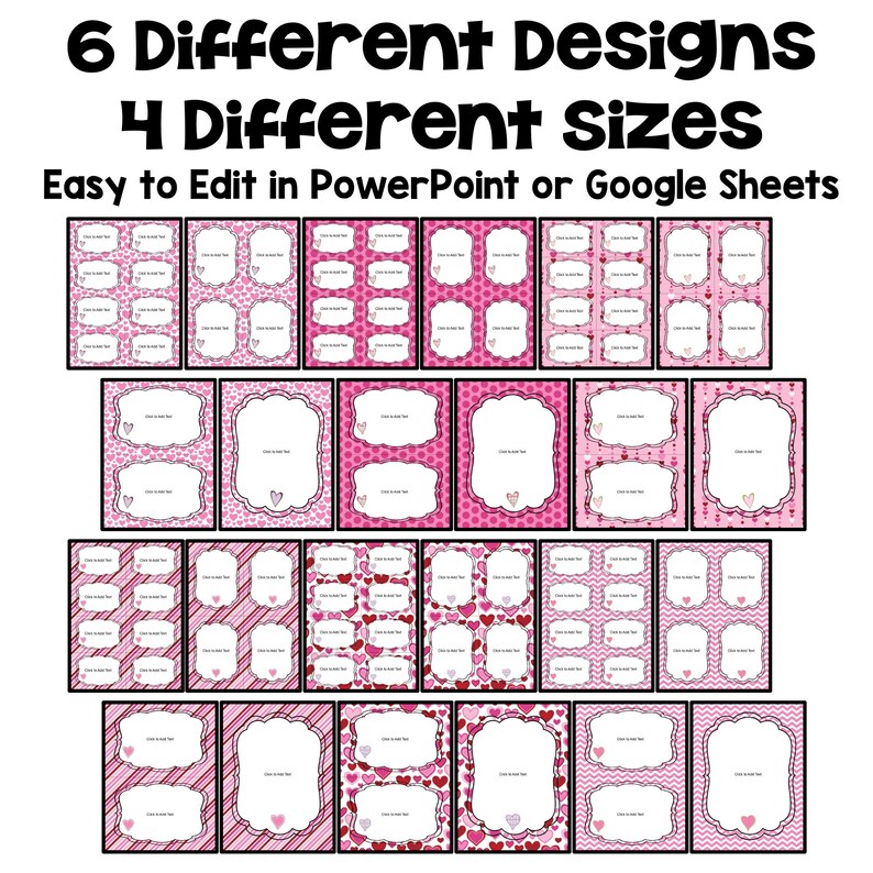 Editable Valentines Day Cards From Teacher, Gift Tags, and Labels - Etsy