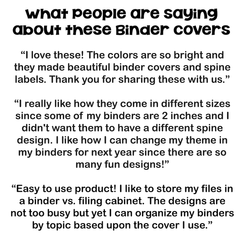 Editable Binder Covers in Pastel Colors - Etsy