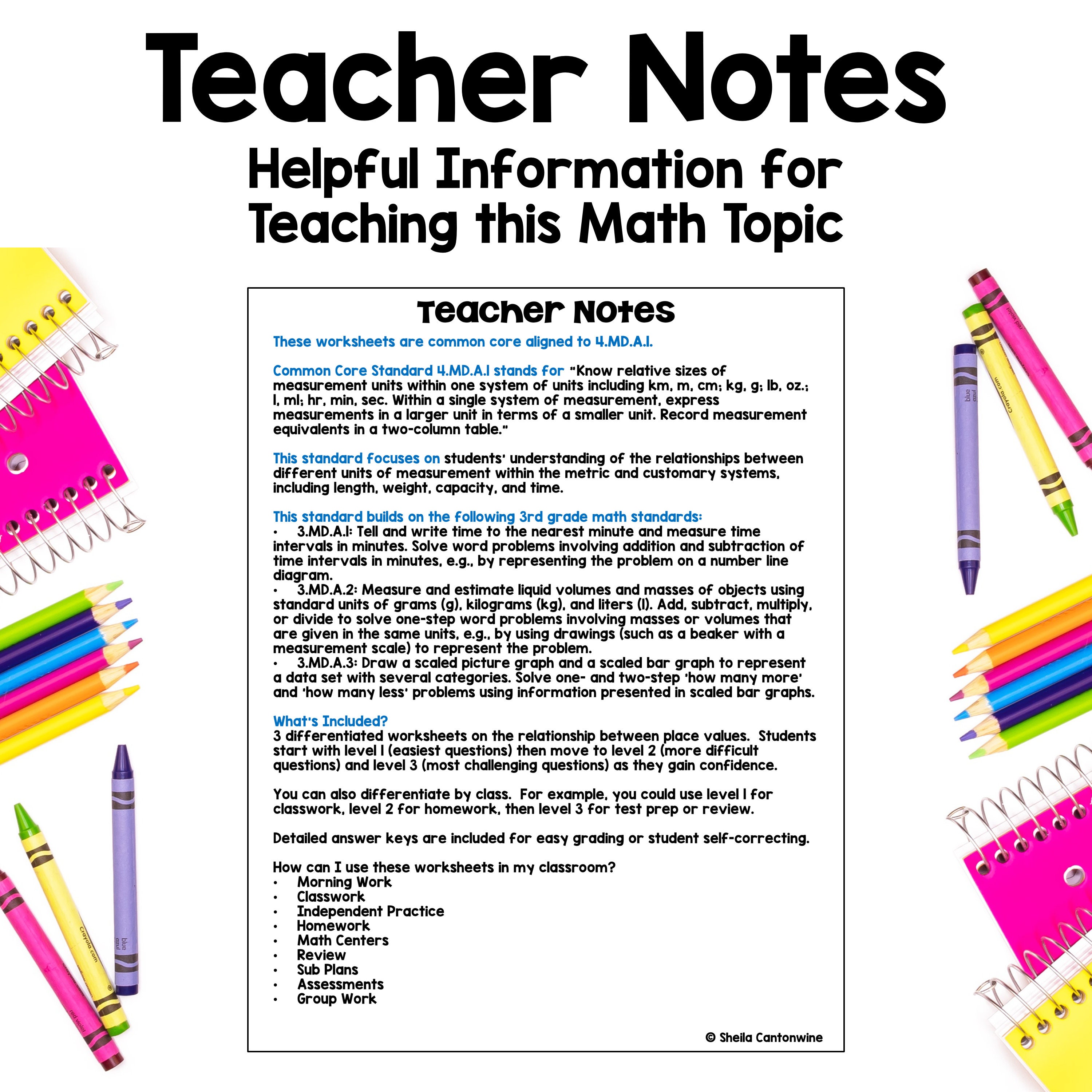 Compare and Convert Customary Units of Volume - Differentiated ...