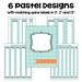 Editable Binder Covers in Pastel Colors - Etsy