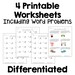 3 Digit by 2 Digit Multiplication Worksheets Differentiated - Etsy