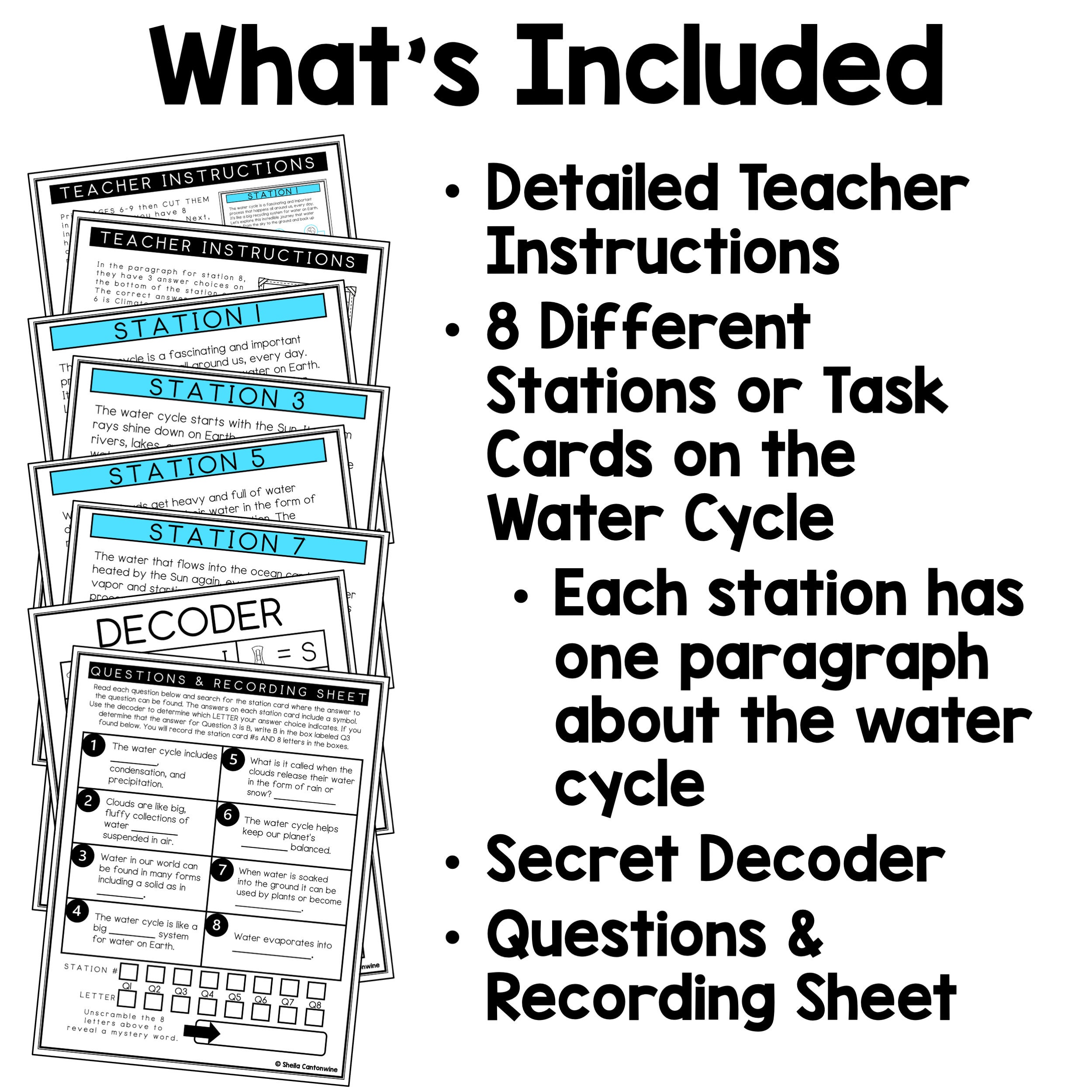 The Water Cycle Scavenger Hunt - Etsy