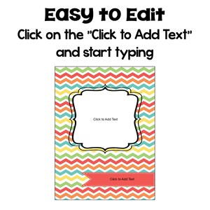 Editable Binder Covers in Pastel Colors - Etsy