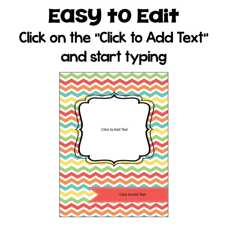 Editable Binder Covers in Pastel Colors - Etsy