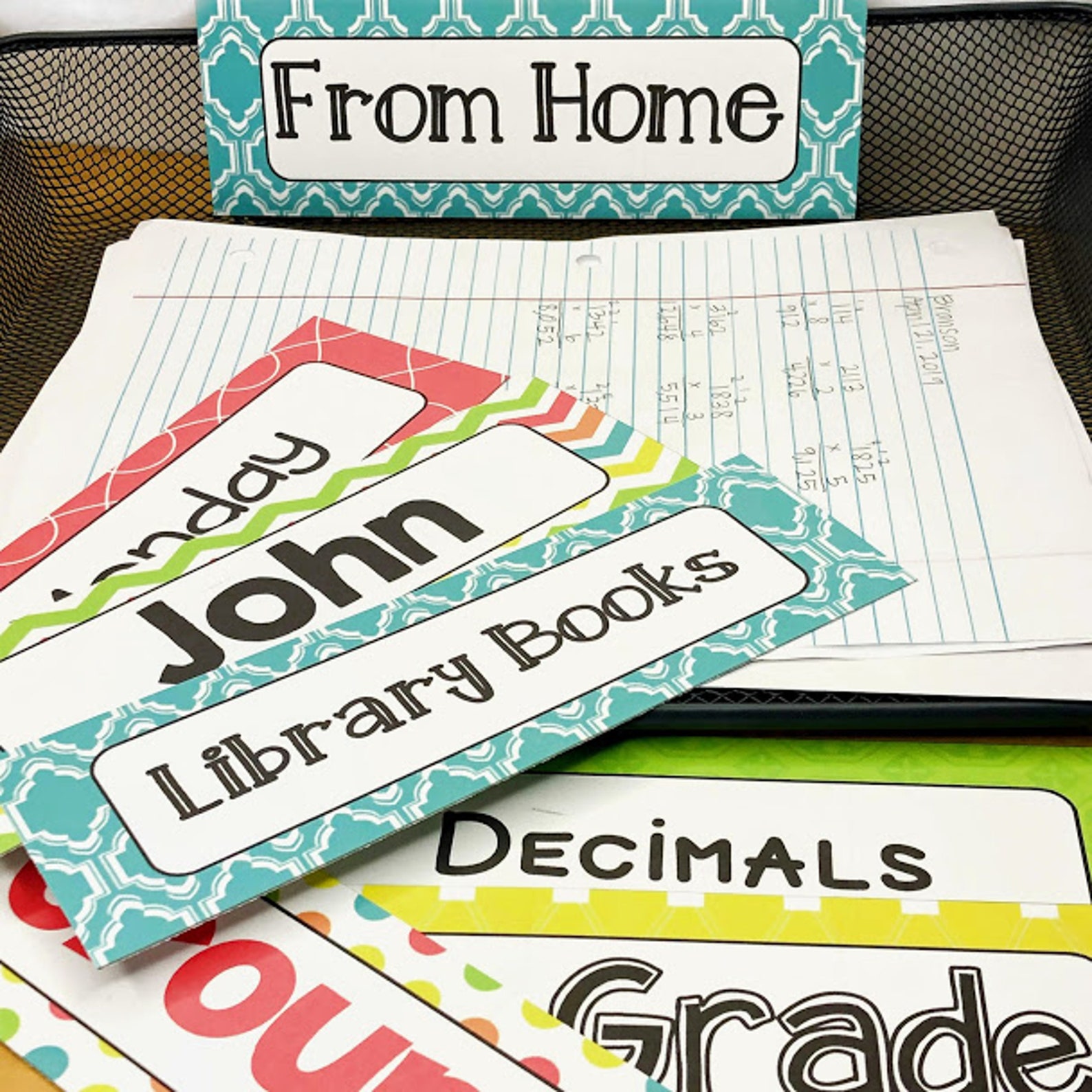 Editable Name Tags and Desk Plates in Pastel Colors - Etsy