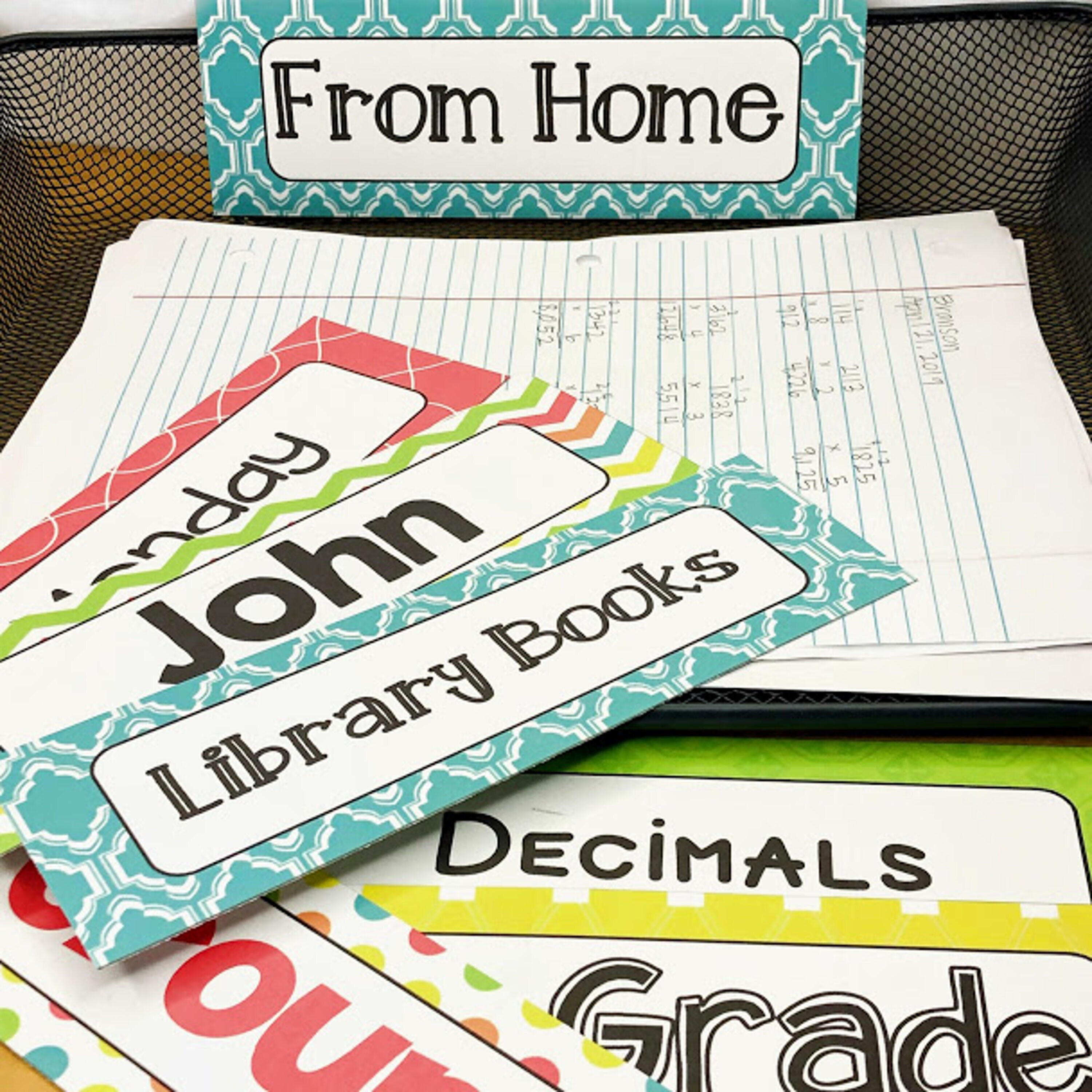 Editable Name Tags and Desk Plates in Pastel Colors - Etsy