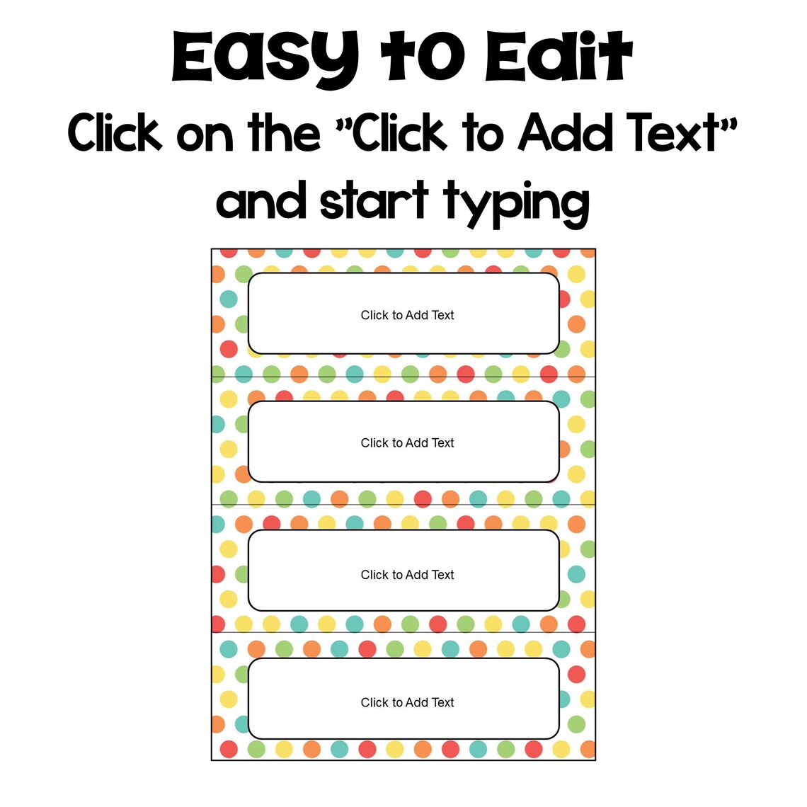 Editable Name Tags and Desk Plates in Pastel Colors - Etsy