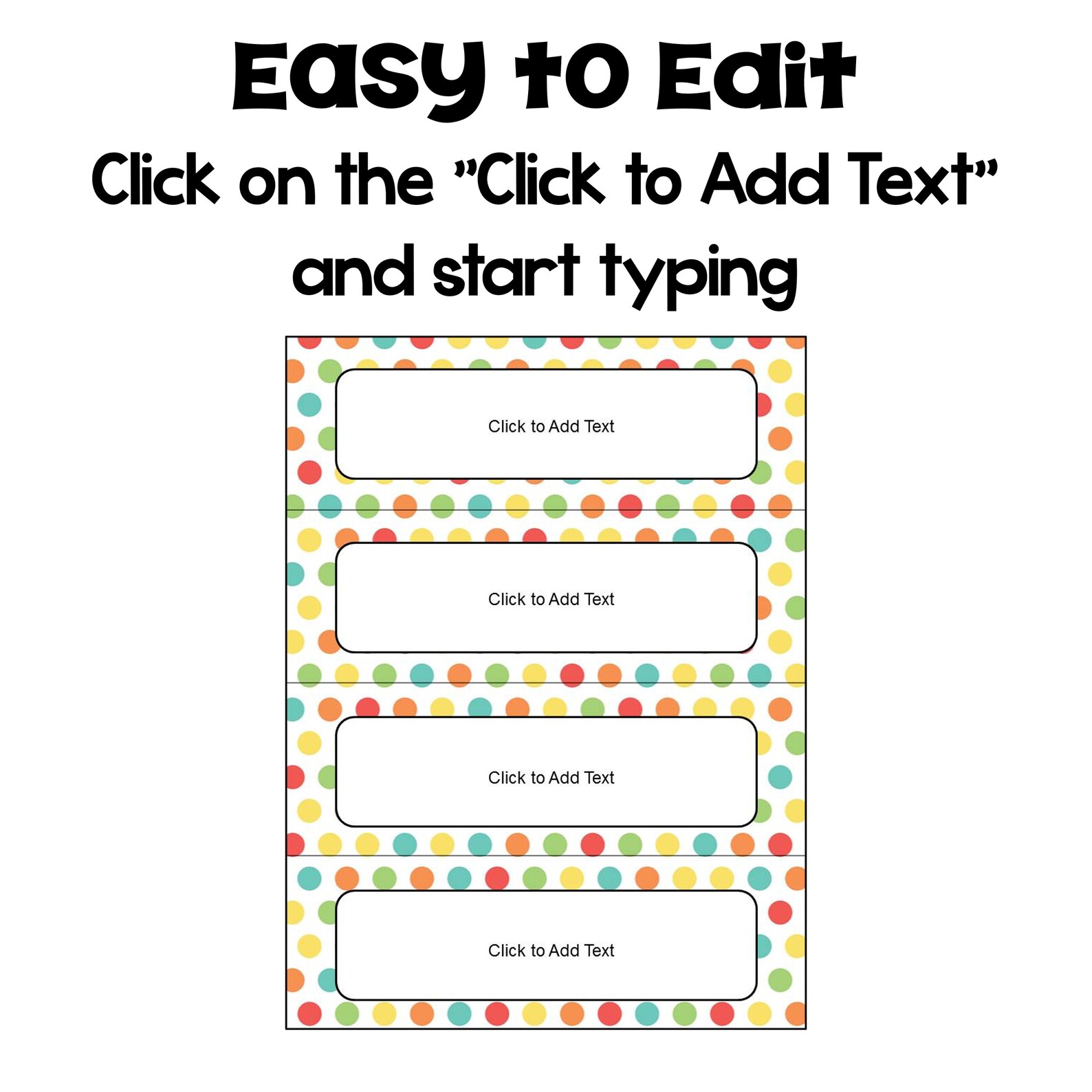 Editable Name Tags and Desk Plates in Pastel Colors - Etsy