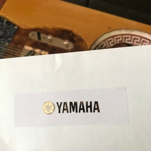 Yamaha Guitar Decal Headstock 3d Laser Metal Restoration Waterslide Decal Logo M50b - Etsy