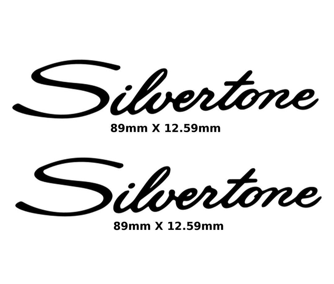 Silvertone Guitar Decal Head Stock Sticker Restoration Logo Water Slide ...