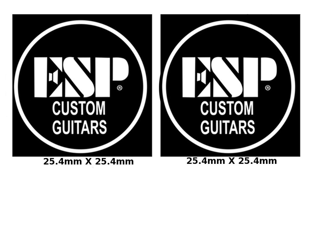 ESP Custom Guitar Decal Head Stock Restoration Water Slide Decal Logo ...
