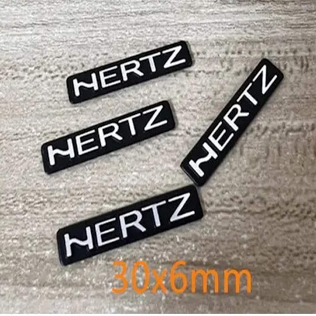 Hertz Car Badge Emblem Auto Logo Decal Aluminum Metal Cut Logo M121-4 ...