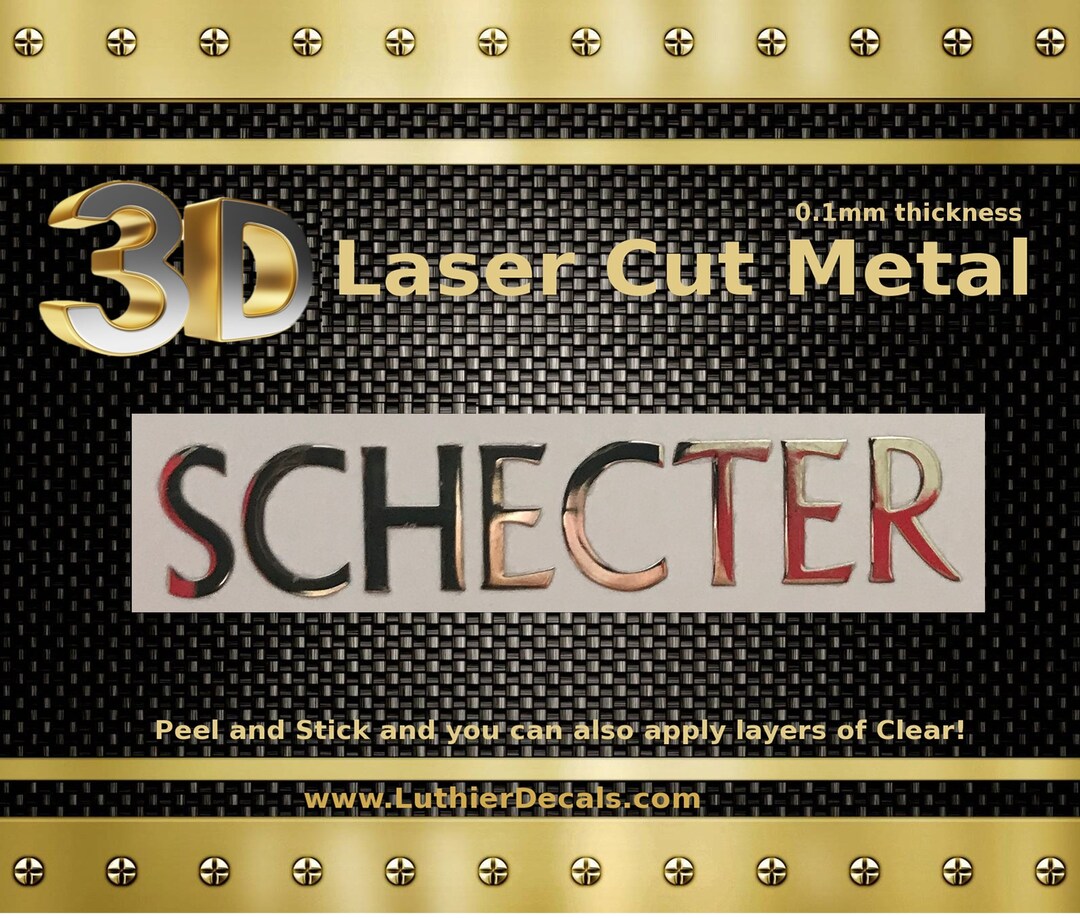Schecter Guitar Decal Head Stock Sticker Restoration Logo 3D - Etsy