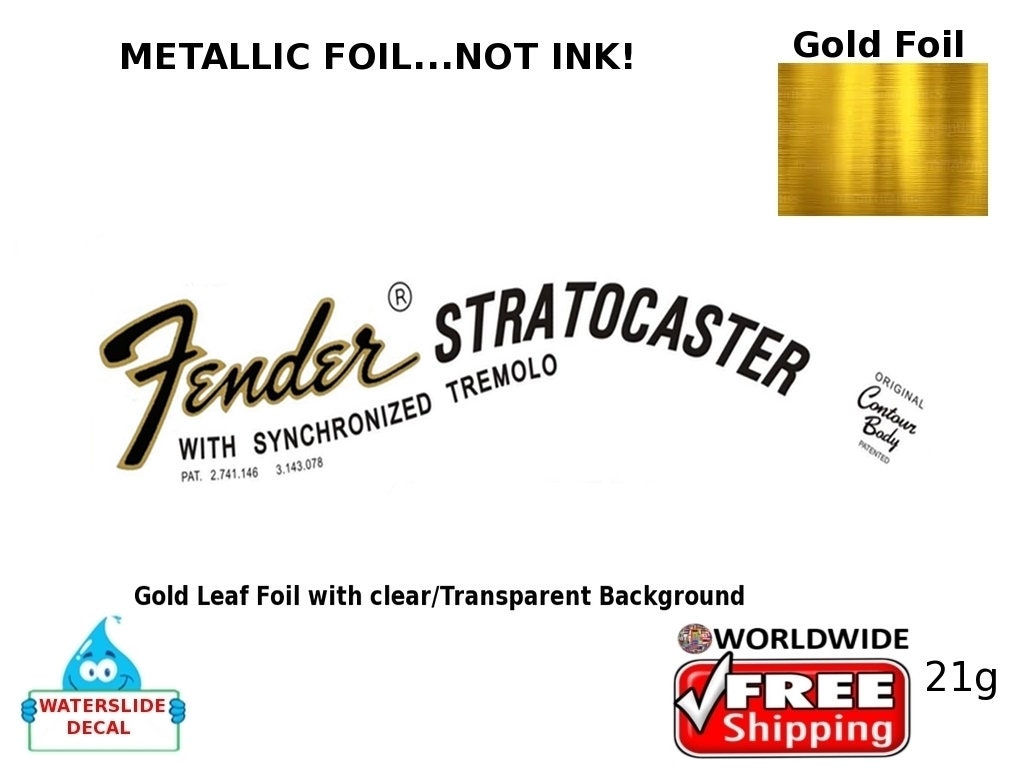 Fender Stratocaster Guitar Decal Headstock Restoration - Etsy