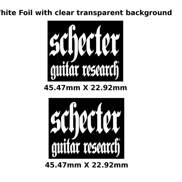 Schecter Decal - Etsy