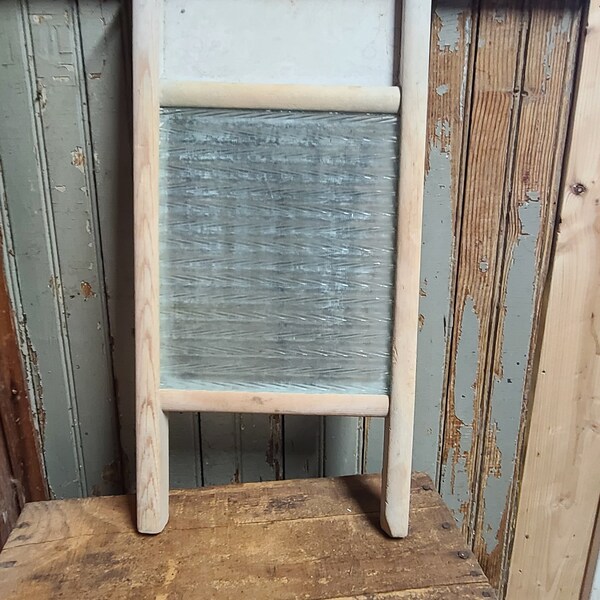 Vintage Glass Washboard - Etsy