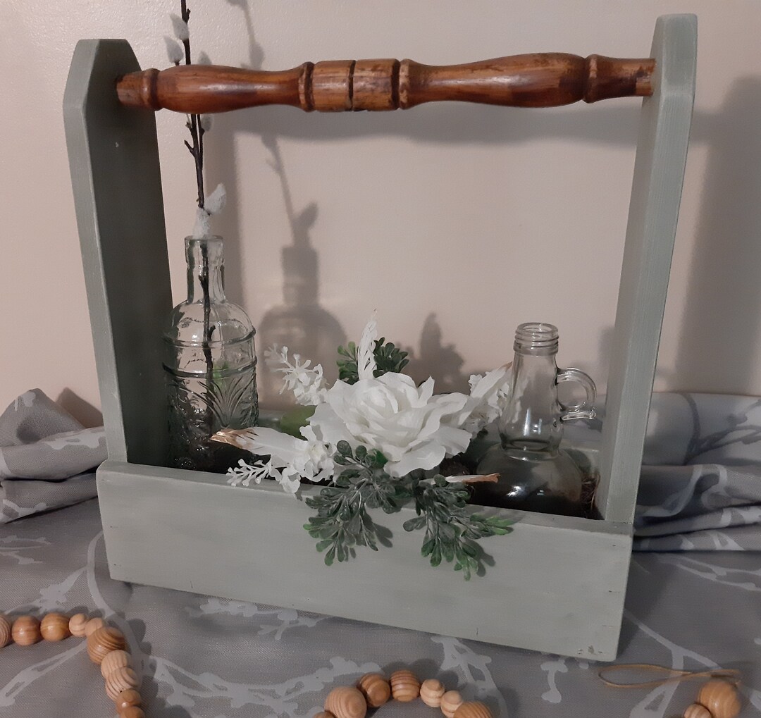 Wood Tote Box/ Spindle Box/decorative Box - Etsy