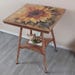 Sunflower Accent Table: Square Fall Decor, Gold Gilding - Etsy