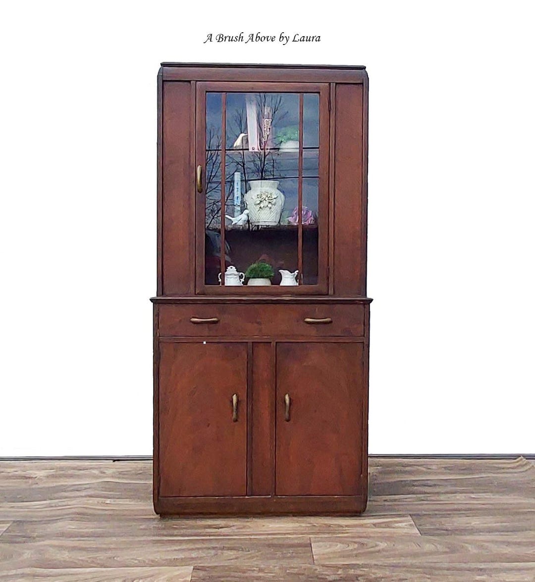 MCM China Cabinet, Hutch Vintage Customizable Ready to Paint- Shipping ...