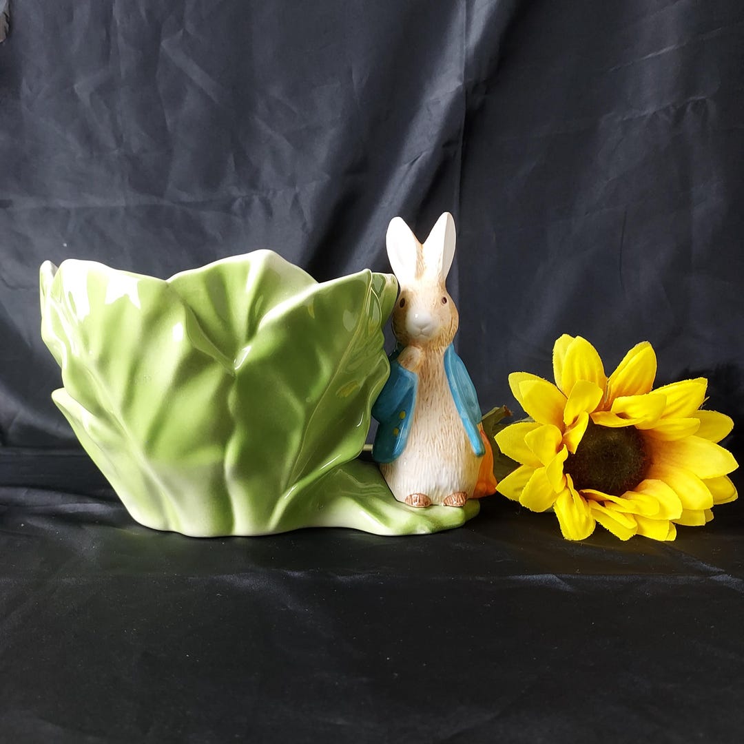 Vintage Peter Rabbit Planter, Teleflora Vase, Planter, Container ...