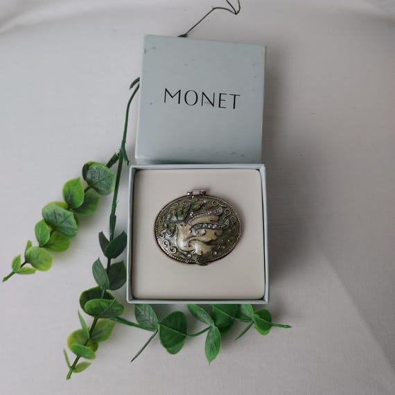 Monet "Peace Dove" collectible trinket box- vintage - Gem
