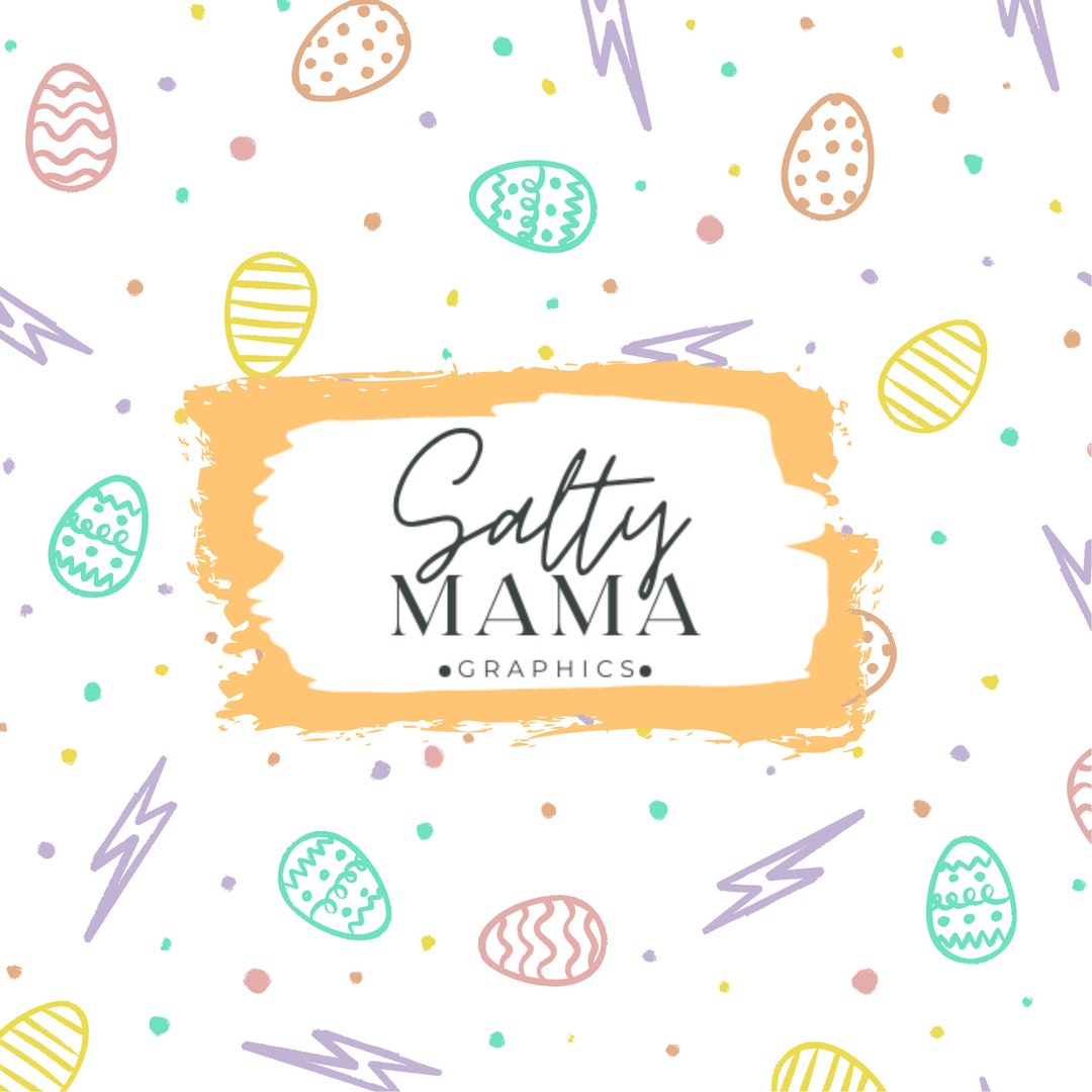 Easter Eggs and Lightning Bolts File Lineman Seamless File Repeating ...