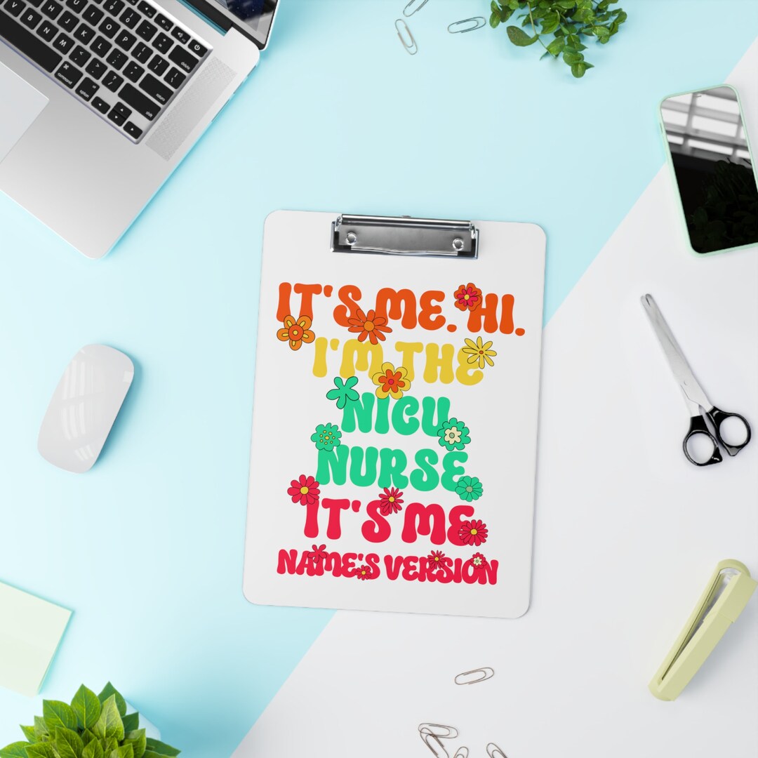 Neonatal Intensive Care Unit Nurse Clipboard, Gift for NICU Nurse, Gift ...