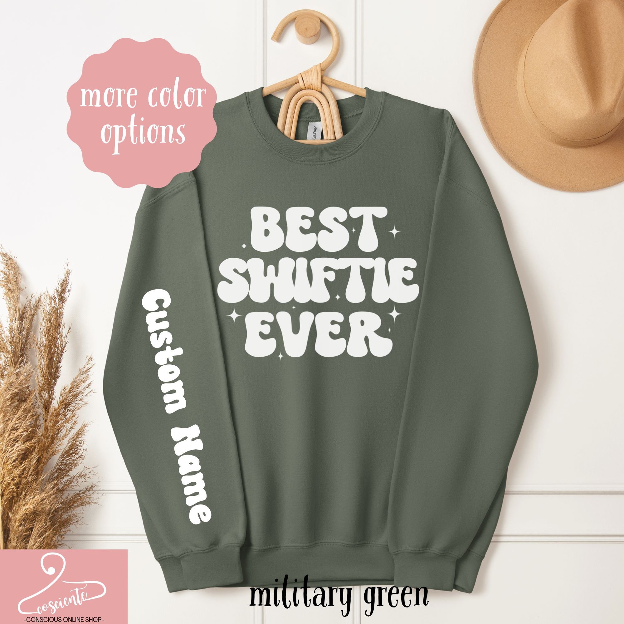 Custom Best Swiftie Ever Sweatshirt, Gift for Swiftie With Sleeve ...