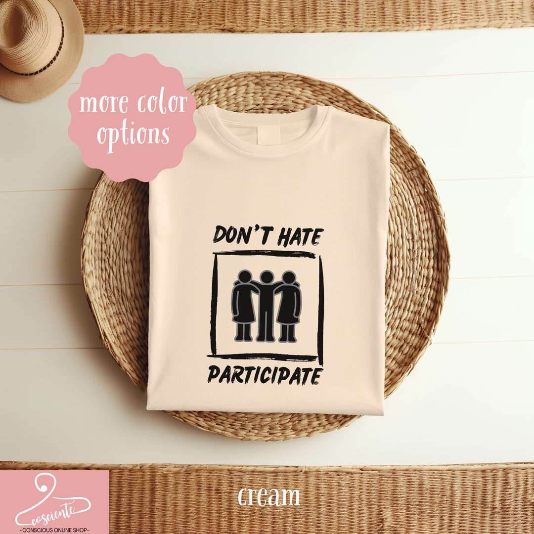 Throuple Sweatshirt Gift, Gift for Throuple T Shirt, Don't Hate Participate Polyamory 2 Female 1 ...