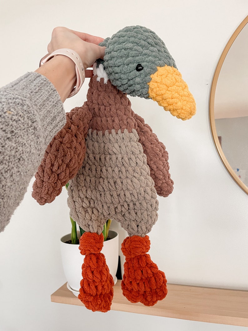 Crochet Mallard Duck Snuggler - Etsy