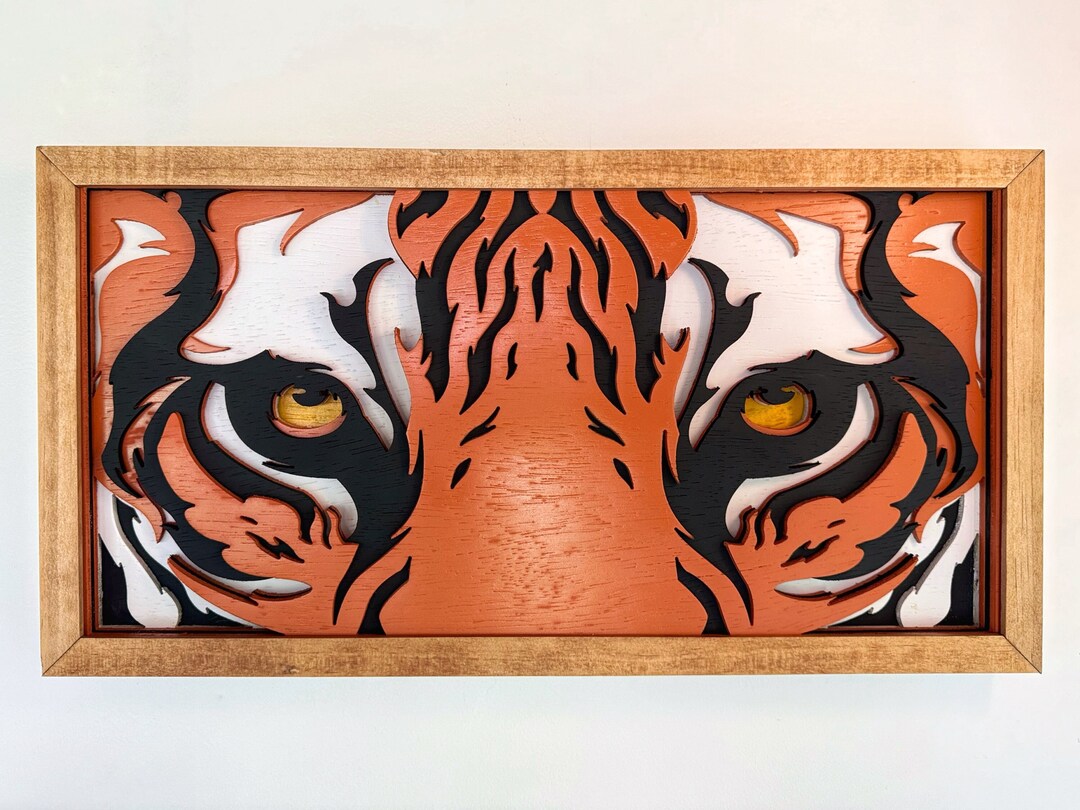 Cincinnati Bengals Wood Art: Layered Honeycomb Frame, Football Decor - Etsy