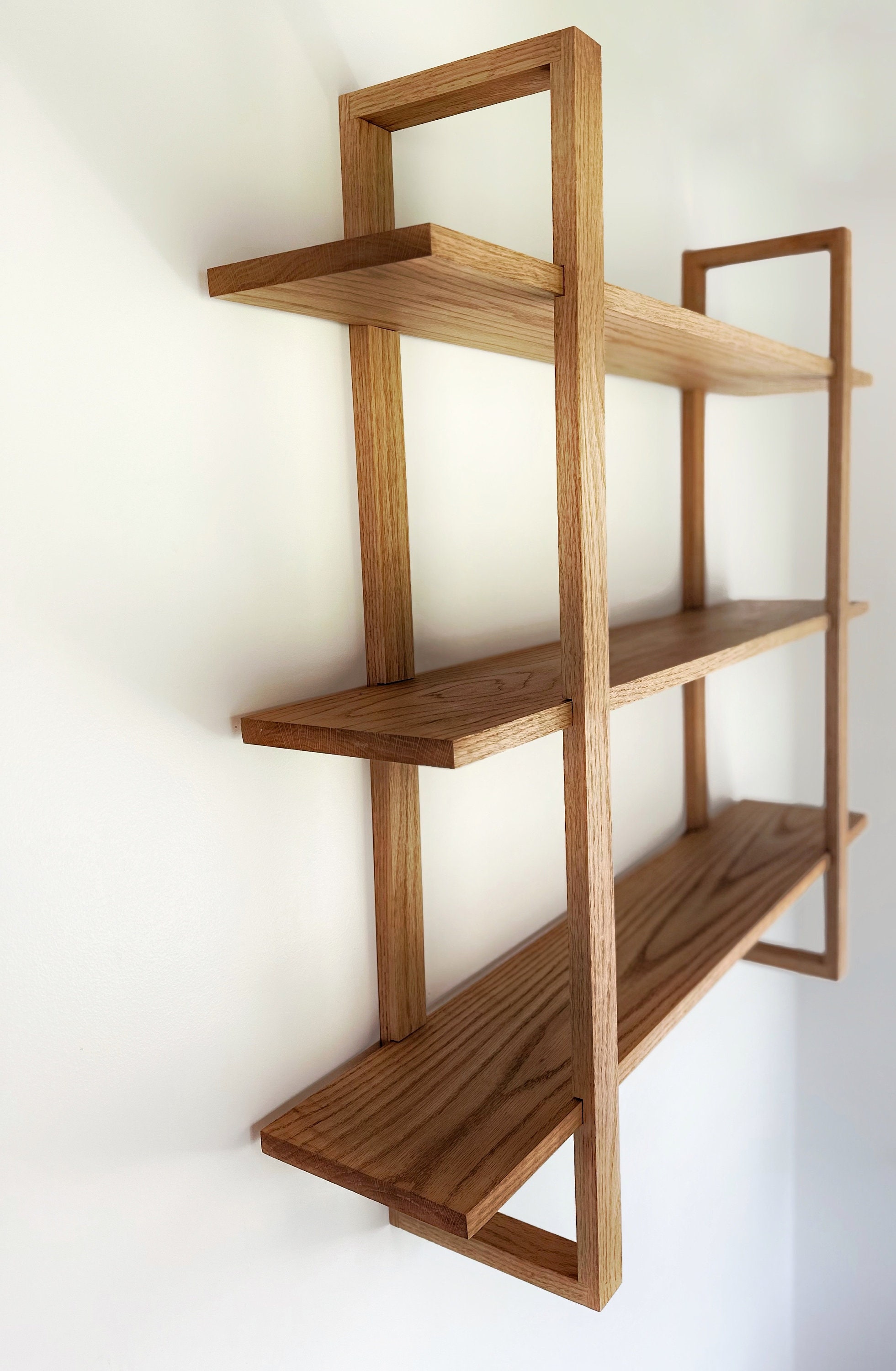 The Salem - Floating Shift Wood Shelf - Etsy