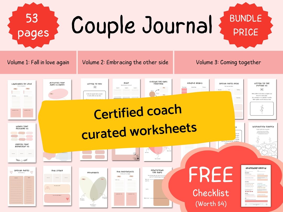 COMPLETE BUNDLE Couple Planner Couple Journal - Etsy