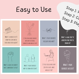 Couple Conversation Card | Getting to Know Each Other| Icebreaker ...