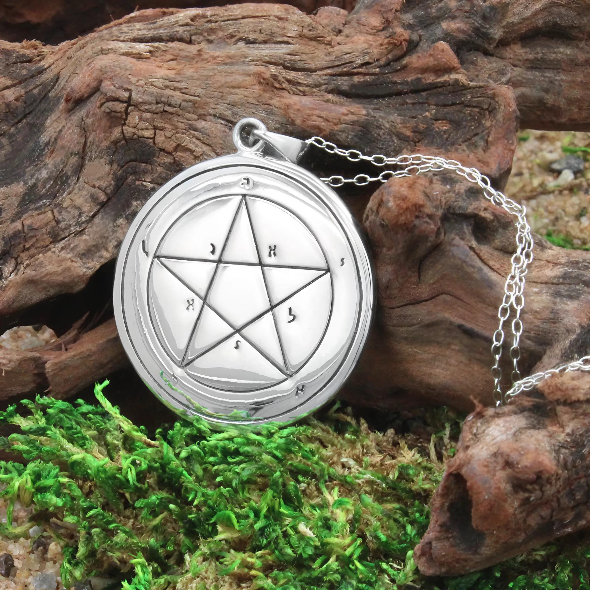 First Pentacle of Mercury Pendant - Sterling Silver Key of Solomon ...