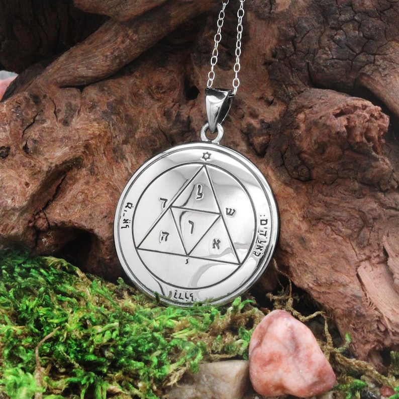 Third Pentacle of Mars Pendant - Sterling Silver Key of Solomon Seal ...
