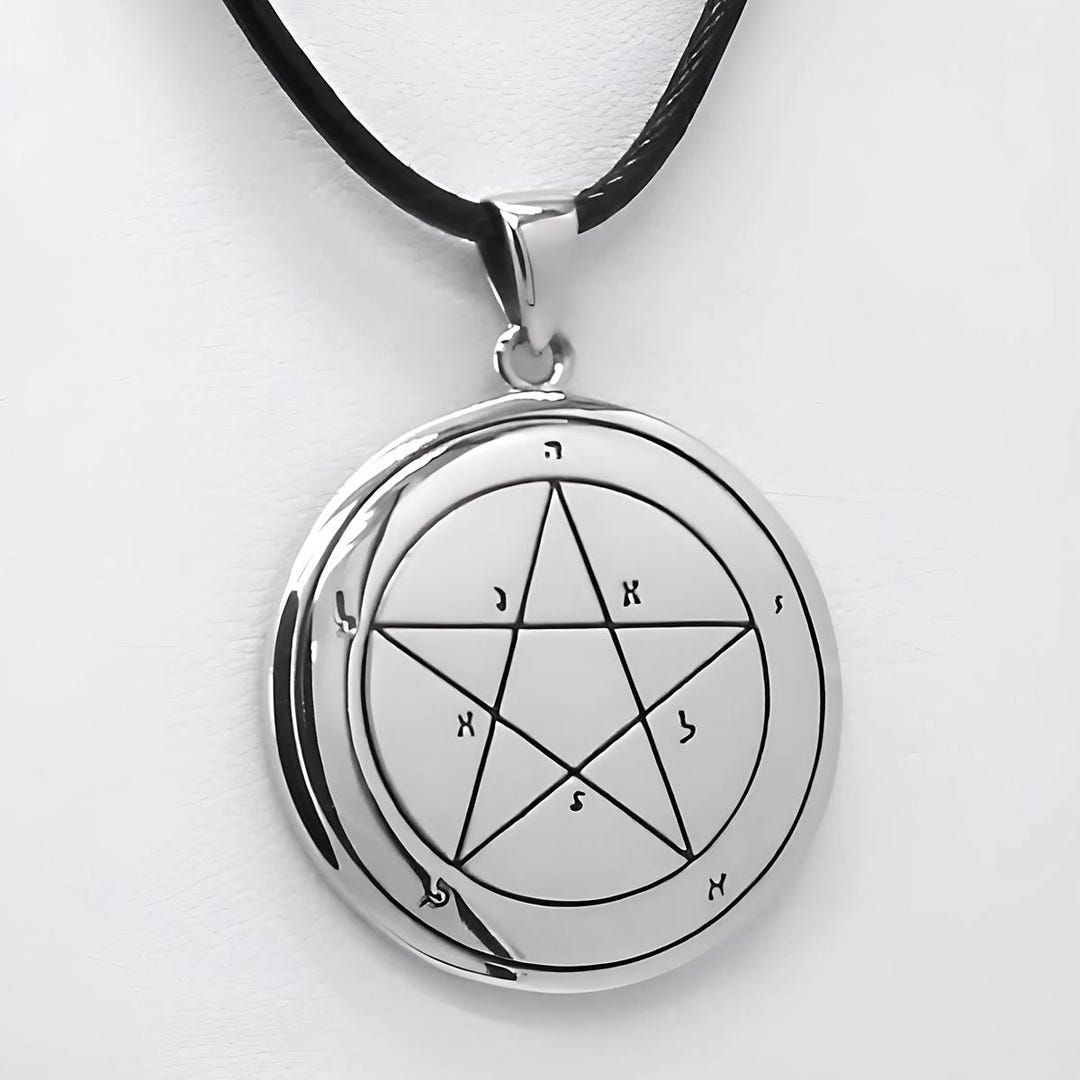 First Pentacle of Mercury Pendant - Sterling Silver Key of Solomon ...