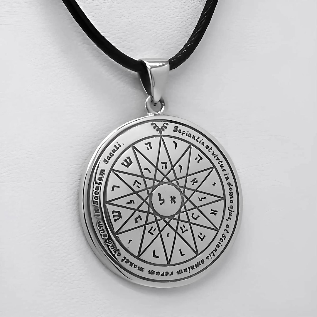 Fourth Pentacle of Mercury Pendant Necklace - Sterling Silver Key of ...