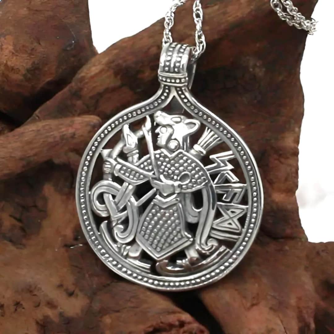 Skadi Pendant - Large Norse Goddess of Winter Skadi Necklace - 925 ...