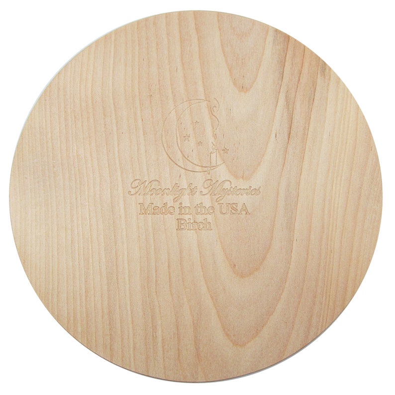 Solid Birch Wood Wiccan Pentacle Paten Altar Tool Pentagram Plate - Etsy