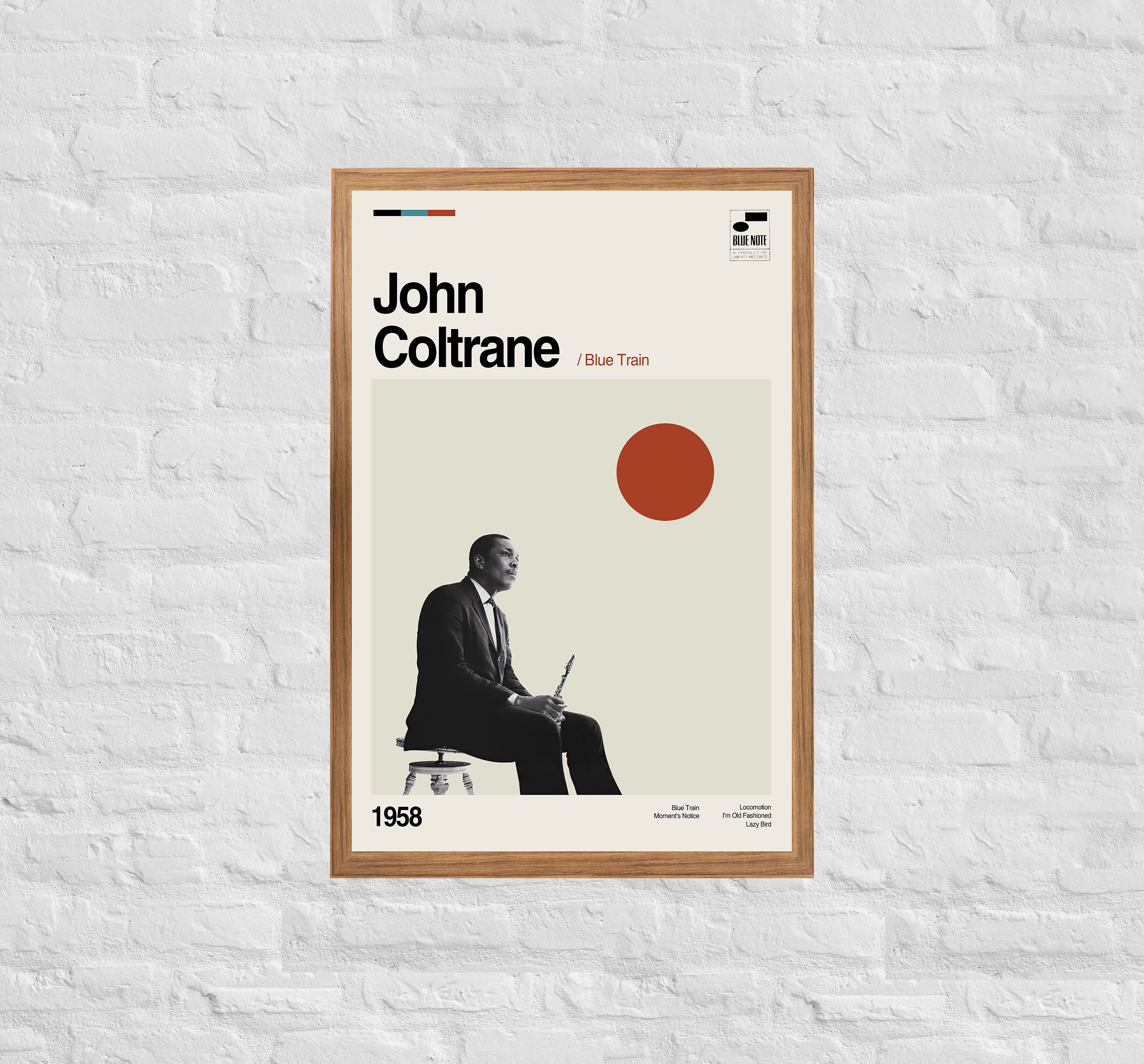JOHN COLTRANE - Blue Train - Music Album Poster, Music Poster